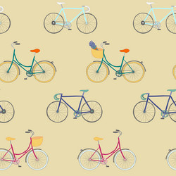 Bicycle seamless pattern Royalty Free Vector Image