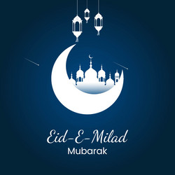 Eid mubarak card design Royalty Free Vector Image