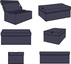 Set box Royalty Free Vector Image - VectorStock