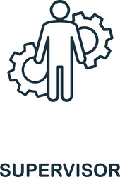 Supervisor icon symbol creative sign from Vector Image