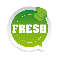 Fresh local fruits label template abstract Vector Image