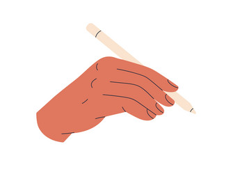 Hand holding stylus artists arm wrist Royalty Free Vector