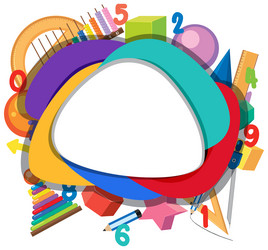 Isolated mathematics font banner Royalty Free Vector Image