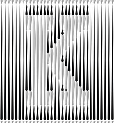 Letter k line logo icon design Royalty Free Vector Image