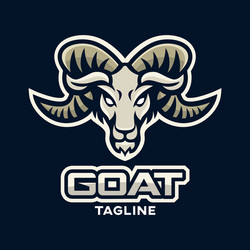 Modern goat letter g logo Royalty Free Vector Image