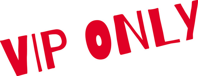 Vip only rubber stamp Royalty Free Vector Image