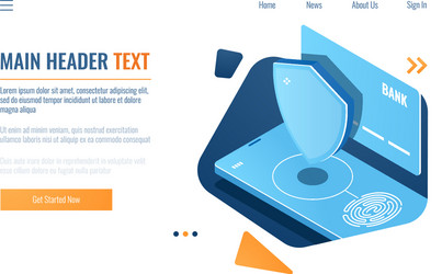 Safety money on internet protected transaction Vector Image