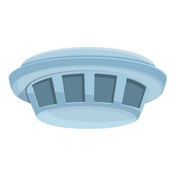 Fireproof sensor icon cartoon smoke Royalty Free Vector