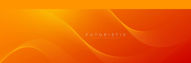 Abstract orange background with fluid shapes Vector Image