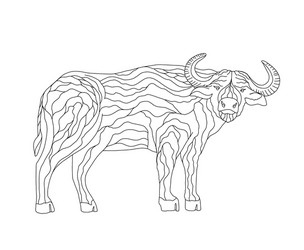 Bull Adult Coloring Vector Images (over 270)