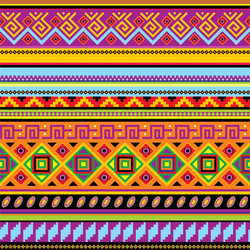 Mexican numbers Royalty Free Vector Image - VectorStock