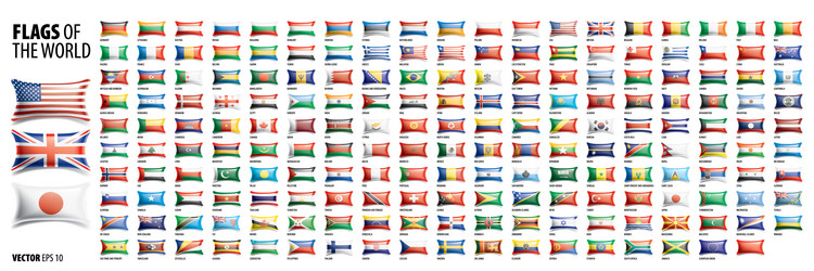 216 flags all world Royalty Free Vector Image - VectorStock