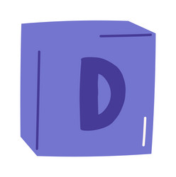 Toy abc block Royalty Free Vector Image - VectorStock