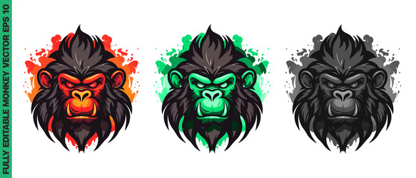 Angry Ape Vector Images (over 2,600)