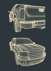 Truck Blueprints Vector Images (over 2,700)