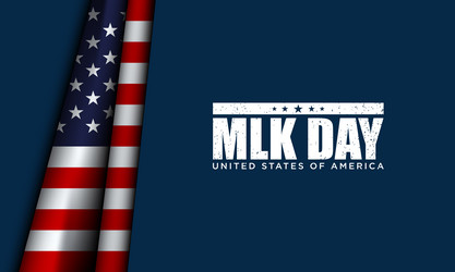Mlk day background design banner poster greeting Vector Image