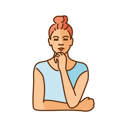 Girl Thinking Emoji Vector Images (over 120)