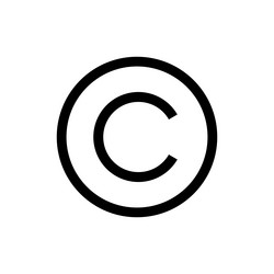 Copyright icon symbols Royalty Free Vector Image