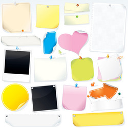 Blank note paper Royalty Free Vector Image - VectorStock