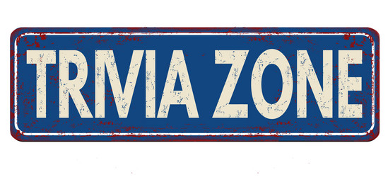 Fun zone ahead vintage rusty metal sign Royalty Free Vector