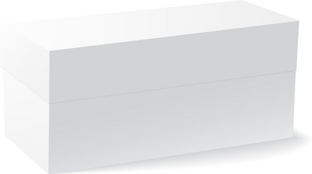 White box with shadow on background Royalty Free Vector