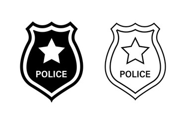 Police Patch Shapes Vector Images (over 120)