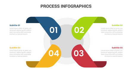 Business process stage infographics template Vector Image