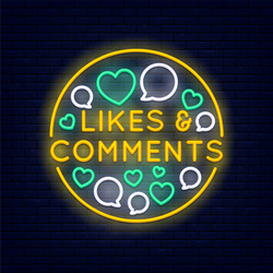 Blue neon like sign Royalty Free Vector Image - VectorStock