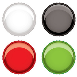 Green bottle cap Royalty Free Vector Image - VectorStock