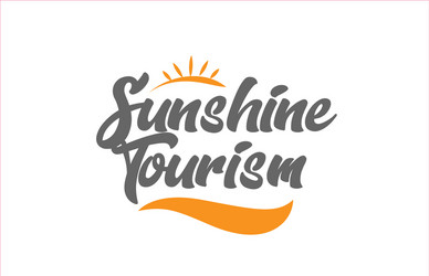 Tourism hand writing word text typography design Vector Image
