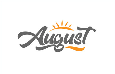 August Word Logo Vector Images (over 150)