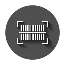 Barcode product distribution icon with long Vector Image
