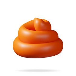 3d pile of shit isolated on white Royalty Free Vector Image