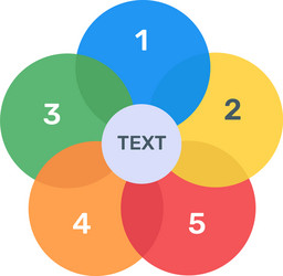 Flower petal chart Royalty Free Vector Image - VectorStock