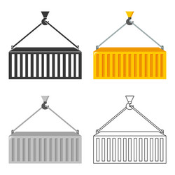 Container icon of for web Royalty Free Vector Image