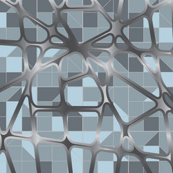 Decorative metal grid silver and gold pattern Vector Image