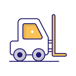 Lifter fill fill outline with background Vector Image