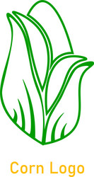 Corn seed kernel Royalty Free Vector Image - VectorStock