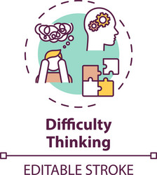 Critical thinking concept with icons and signs Vector Image