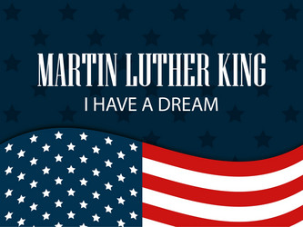 Martin luther king mlk day Royalty Free Vector Image