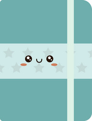 Opened sketchbook on white background Royalty Free Vector