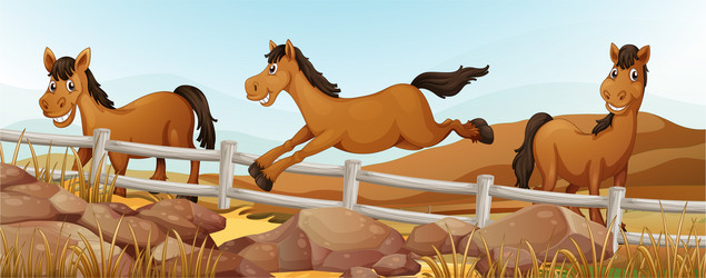 Three Horses Vector Images (over 460)