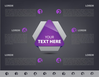 Swot analysis concept with triangle shape Vector Image