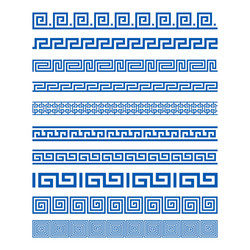 Greek pattern border Royalty Free Vector Image