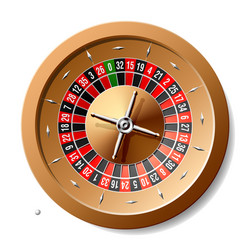 European roulette wheel Royalty Free Vector Image