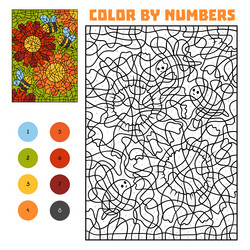 Numbers game for children bee Royalty Free Vector Image