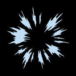 Explosion spark set cartoon burst effect Vector Image