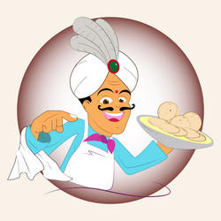 Cartoon Indian Chef Vector Images (over 240)