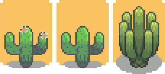 Pixel Cactus Vector Images (over 290)