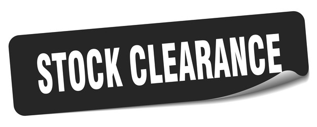 Stock clearance sticker stock clearance label Vector Image